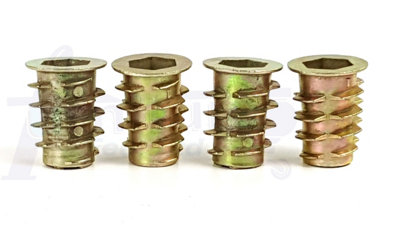 Pack of 12 M8 D-Type Insert Nuts (D Nuts) provide a strong permanent ...