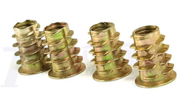 Pack of 12 M8 D-Type Insert Nuts (D Nuts) provide a strong permanent ...