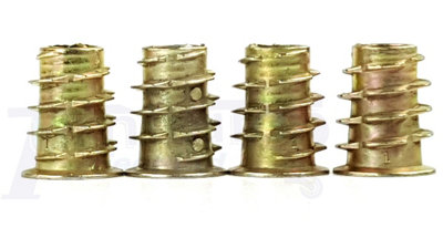 Pack of 12 M8 D-Type Insert Nuts (D Nuts) provide a strong permanent ...