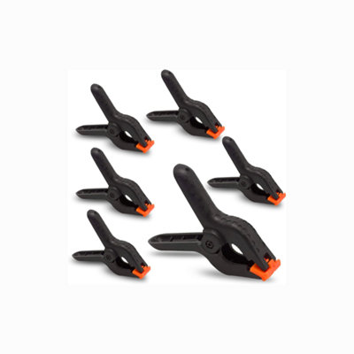 Pack of 12 Plastic Spring Grip Clamps 3 Inch Quick Grip for Craft and ...
