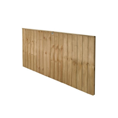 Pack of 12 (Total 12 Unit) Pressure Treated Vertical Board Fence Panel ...