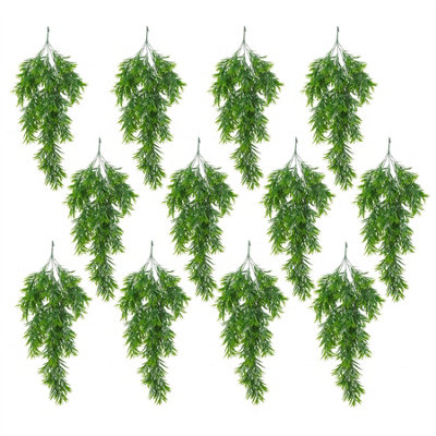 Pack of 12 x 75cm Artificial Hanging Fronded Thyme Plant | DIY at B&Q