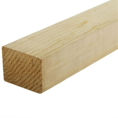 Pack of 15 (Total 15 Unit) Green Treated Planed Treated C24 Timber ...