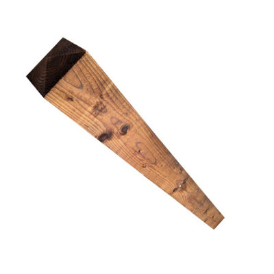 Pack of 15 (Total 15 Units) - 200mm x 200mm Brown Treated Pyramid Top ...