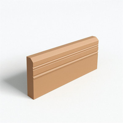 Pack of 15 (Total 15 Units) - MDF Chamfer & 2 Drip Groove Architrave ...