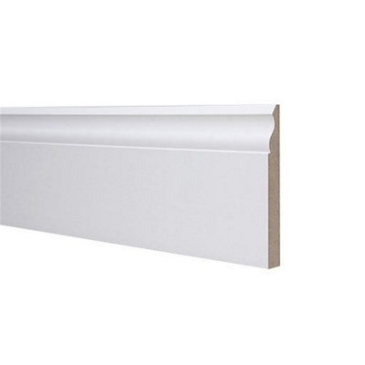 Pack of 15 (Total 15 Units) - Moisture Resistant MDF Primed Skirting ...