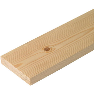 Pack of 15 (Total 15 Units) - Planed All Round Redwood Timber- 125mm (W ...