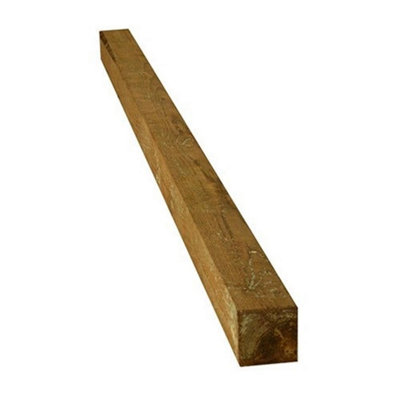 Pack of 15 (Total 15 Units) - Premium Green Treated Timber Post - 75mm ...