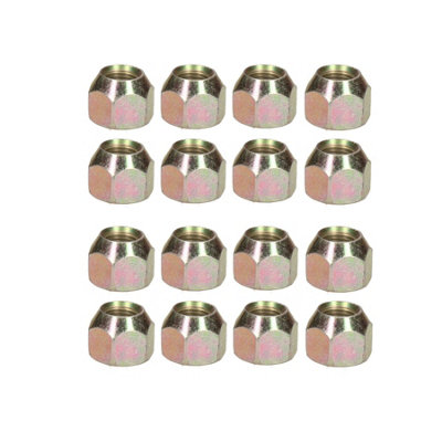 Pack of 16 3/8" UNF Conical Wheel Nuts Nut For Trailer Suspension Hubs ...