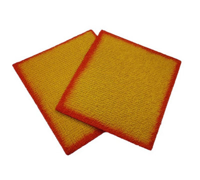 Pack of 2 Bettina Golden Fleece Scouring Cloths Washing Up Scrubbing Cloths