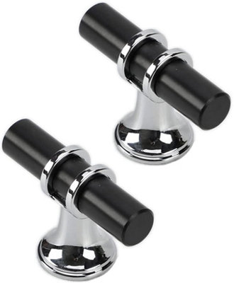 Pack of 2 Chrome Kitchen Cabinet Cupboard Door Drawer Bar Handle 50mm