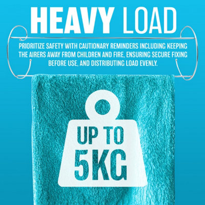 Pack Of 2 Chrome Radiator Airer 2 Tier Clothes Drying Hang Rack Laundry ...