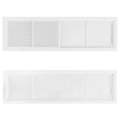 pack of 2 door vents for cabinet/wardrobe doors (28mm) with fly screen ...