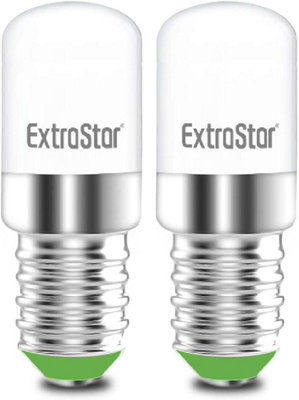 Pack of 2 E14 Non-Dimmable Mini LED Bulbs, 3000K Warm White