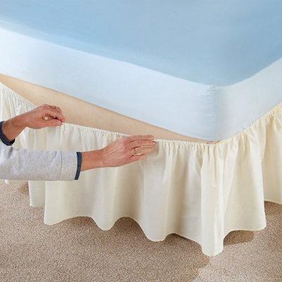 Pack of 2 Easy-Fit Valances - Stretch Design, No Mattress Lifting, Fits ...