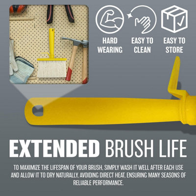 Pack Of 2 Emulsion Masonry Paint Brush Rough Surfaces Vinyl Fillings ...