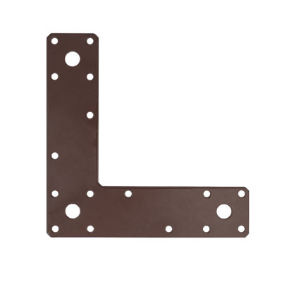 Pack of 2 - Heavy Duty Flat Corner Plate L Shape 90 Degree Right Angle ...