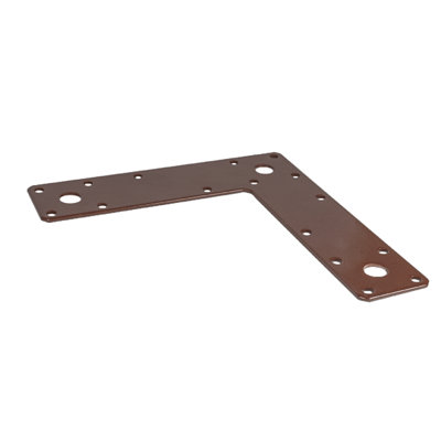 Pack of 2 - Heavy Duty Flat Corner Plate L Shape 90 Degree Right Angle ...