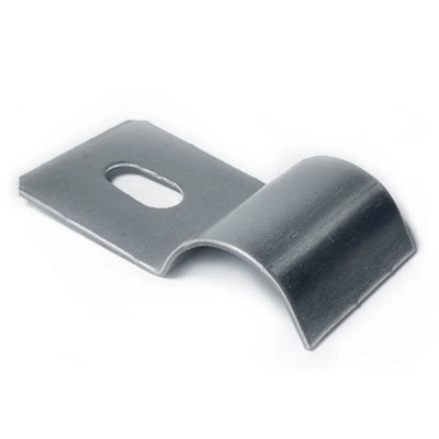 Pack of 2 - Heavy Duty Galvanised Half Saddle Pipe Clamp Angle Bracket ...