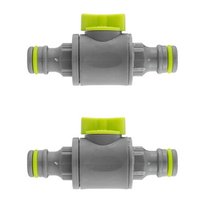 pack of 2 in-line flow control valves for garden hoses/home irrigation ...
