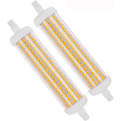 Pack of 2 R7s 118 mm LED bulbs dimmable warm white 3000 K 20 W ...