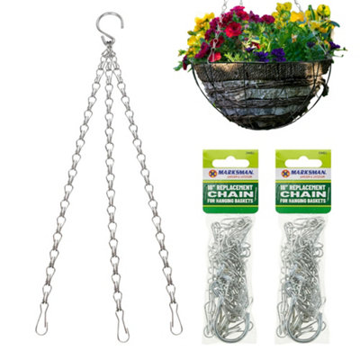 Pack Of 2 Replacement Chain For Garden Flowers Hanging Baskets Plant ...