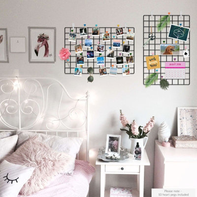 Pack of 2 Wall Hanging Grid Panels - Pukkr