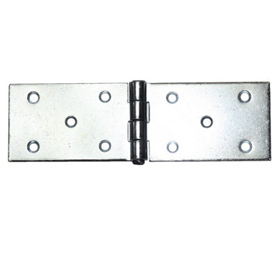 Pack of 2 x 150 mm Backflap Hinge Galvanised, Silver Steel Back Flap Hinges, Weather Resistant ...