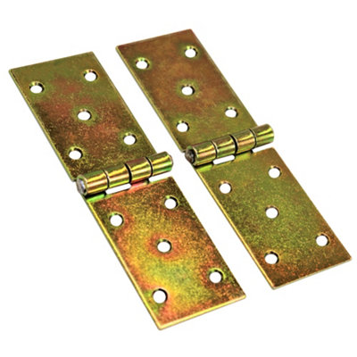 Pack of 2 x 150 mm Backflap Hinge Galvanised, Steel Back Flap Hinges ...