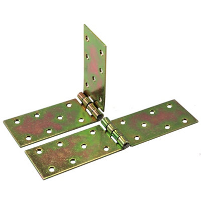 Pack of 2 x 200 mm Backflap Hinge Galvanised, Steel Back Flap Hinges ...