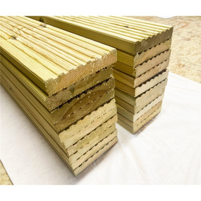 PACK OF 20 - Deluxe Deck Boards - 4.8m Length - Pressure Treated Timber ...