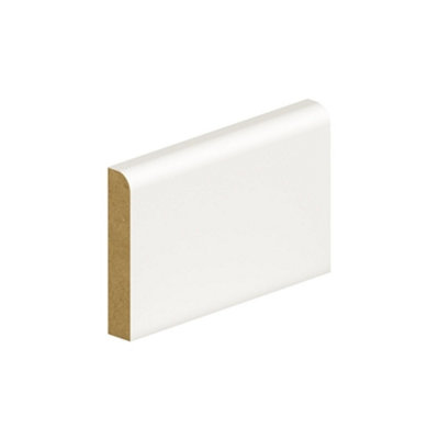 PACK OF 20 (Total 20 Units) - 14.5mm Thick Primed MDF Bullnose 10mm ...