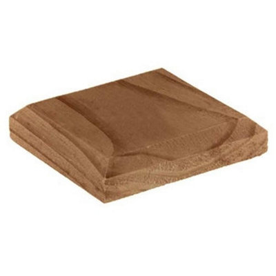 Pack of 20 (Total 20 Units) - 96mm x 96mm Brown Treated Post Cap - 96mm ...