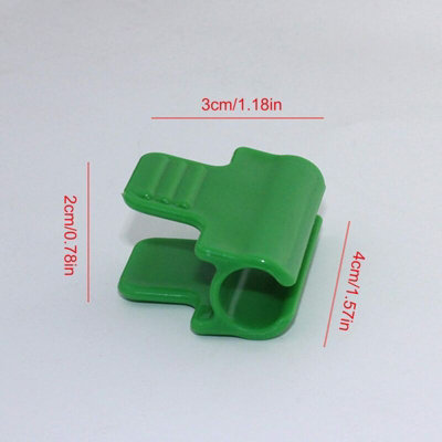 Pack of 24 plastic clips for greenhouse net post outer diameter 11 mm