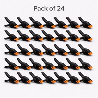 Pack of 24 Plastic Spring Grip Clamps 3 Inch Quick Grip for Craft and ...
