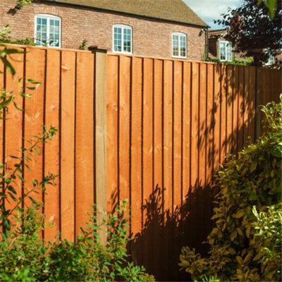 PACK OF 3: 6 x 5 Vertical Board Fence Panel Dip Treated | DIY at B&Q