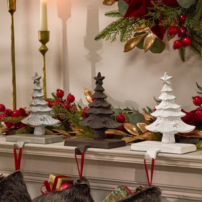 Pack of 3 Christmas Tree Shaped Stocking Holders | DIY at B&Q