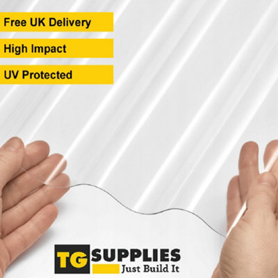 Pack of 3 - High Impact SunPlex Clear Translucent Polycarbonate ...