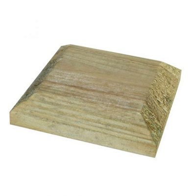 PACK OF 3: Pressure Treated Green Post Cap