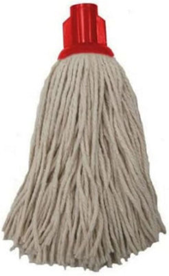 PACK OF 3 PUSH FIT SOCKET MOP HEAD SIZE 16 PLASTIC COTTON TWINE 280G