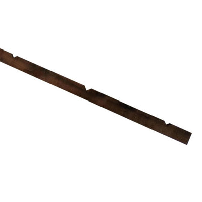Pack of 3 (Total 3 Units) - 100mm x 100mm Brown Treated V Notched Fence ...