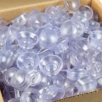 Pack of 30 - Clear PVC Plastic Screw Covers For Corrugated Roofing ...