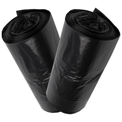 Pack Of 30 Large 240L Black Heavy Duty Wheelie Bin Refuse Rubbish ...