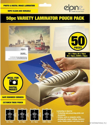 Pack Of 300PC Crystal Clear Laminating Pouches Set - Mix Variety Of ...