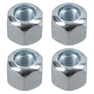 Pack of 4 3/8" UNF Wheel Nuts Nut For Trailer Suspension Hubs
