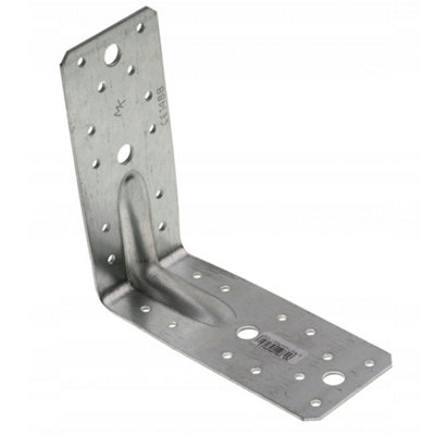 Pack of 4 - Heavy Duty Galvanised Reinforced Angle Bracket - Corner ...