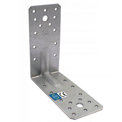 Pack of 4 - Heavy Duty Galvanised Reinforced Angle Bracket - Corner ...