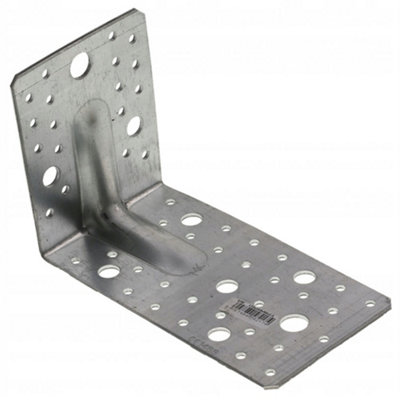 Pack of 4 - Heavy Duty Galvanised Reinforced Angle Bracket - Corner ...