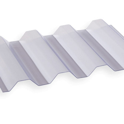 Pack of 4 - High Impact Sunruf Clear PVC Corrugated Greca Box Profile ...