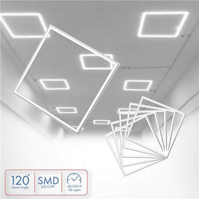 Pack of 4, LED Borderline Panel 60x60 40W 4000 Lumens, 6000K, 3 yrs ...